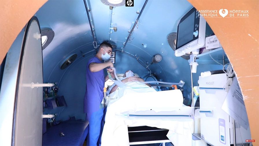 Médecine hyperbare : un caisson de décompression comme traitement de ...